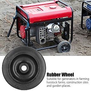 Mute Wheels For Gasoline Engine Generator Rubber Wheel Replacement Parts 5kw-6.5kw 2Pcs
