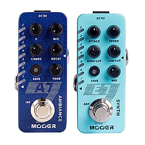 MOOER E7 Synth A7 Ambiance Reverb Guitar Effects Pedal