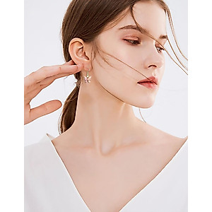 CASDAN 30 Pairs Weird Earrings Funny Earrings Gummy Bear Duck Water Bottle Fish Dinosaur Mushroom Butterfly Strawberry Dangle Earrings Set for Women