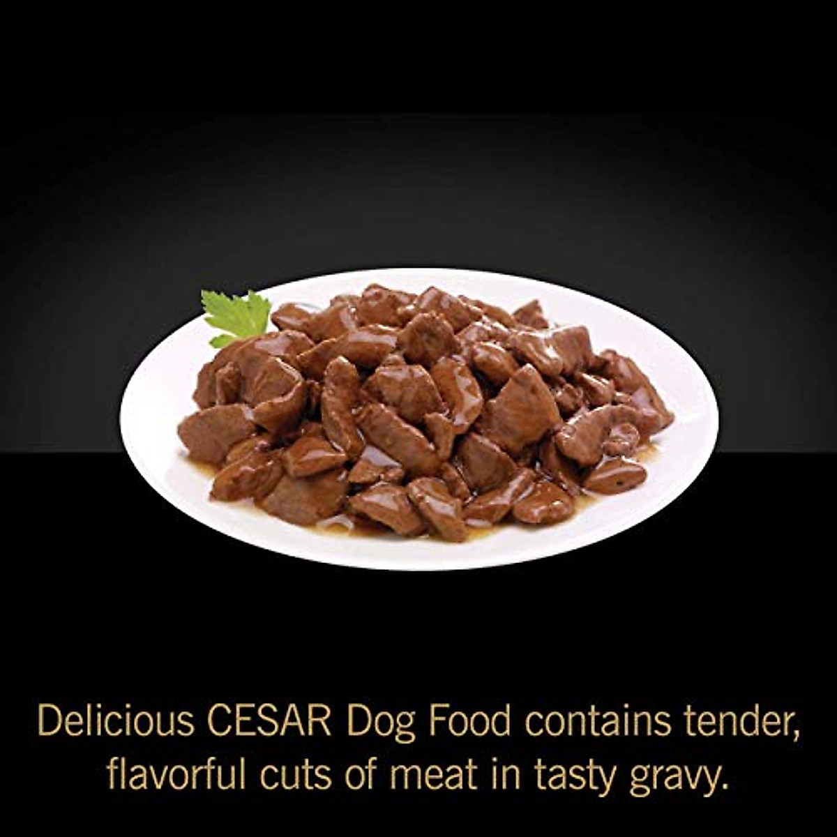 CESAR HOME DELIGHTS Wet Dog Food Slow Cooked Chicken & Vegetables Dinner in Sauce, (24) 3.5 oz. Easy Peel Trays