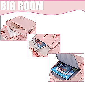 ZBAOGTW Rolling Backpack for Girls Backpack with Wheels Wheeled Backpack Set Trolly Roller Bookbag Kids Luggage for Elementary Preschool