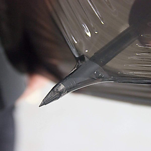 Stretch Wrap/Film Black Industrial Strength Extra Thick 9” x 1000ft 80 Gauge Clear Cling Mini Durable Shrink Wrap Film Roll Plastic Wrap for Moving/Packing Heavy Duty Adhering Packing Heavy Duty Film