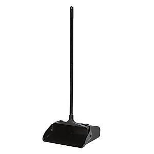 AmazonCommercial Sectional Handle Upright Lobby Dust Pan & Broom Set - 3-Pack