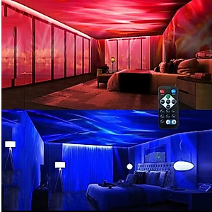 1pc Starry Projector Light With 7 Color Patterns &Remote Control,Multifunctional Polar ProjectorNight Light For Bedroom Atmosphere