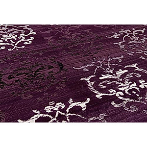 United Weavers Dallas Countess Accent Rug – Lilac, 2x3, Transitional Indoor Area Rug with Abstract Medallion Pattern, Jute Backing
