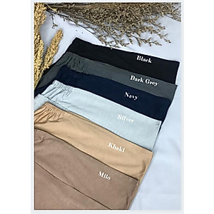 RikaJasmine Slip In Ear Instant Hijab Khimar I Ready To Wear Hijab For Daily -Wear Workout Sport Muslim Accessories For Women (navy)