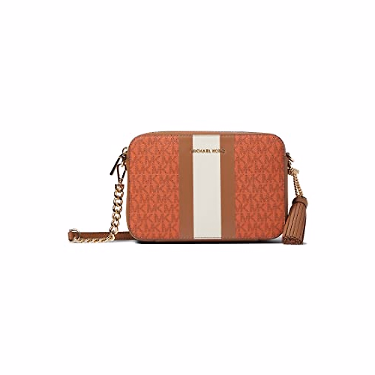 Michael Kors Jet Set Medium Camera Bag Deep Orange Multi One Size