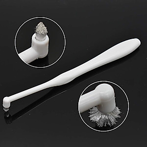 Angzhili 9 Pieces Interspace Toothbrush,End Tuft Orthodontic Toothbrush Tapered Orthodontic Brush for Hard to Reach Areas,Gap Toothbrush for Orthodontic Braces Bridges and Implants