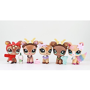 Junior Pet Shop lps Deer 5pcs, lps Deer 2499 634 2112 670 1677 with lps Accessories for Kids