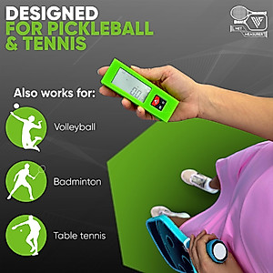 NetMeasurer: Net Height Laser Measuring Tool - Laser Measure for Pickleball and Tennis Nets, Accessories, Equipment for Training and Practice, Class 2 Laser Precision Digital Measurement Tool