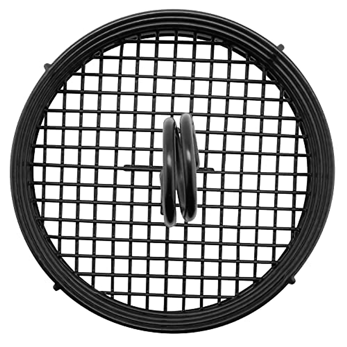 G.E.T. 4-31860 Black Round Stainless Steel Condiment Caddy Iron Teflon Coated Table Caddies Collection