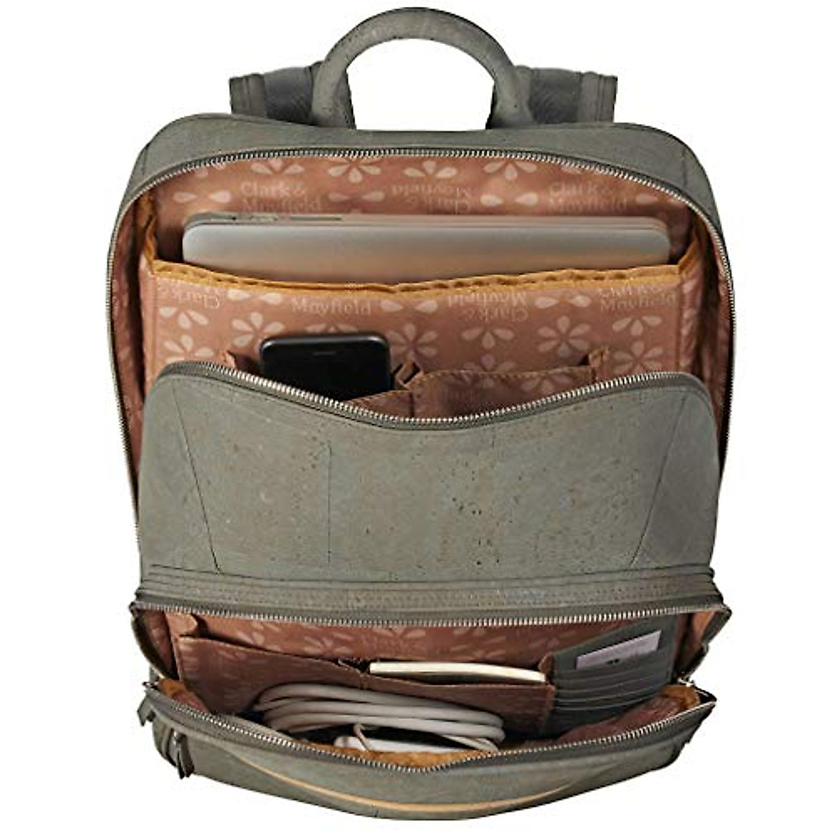 Clark & Mayfield Corbett 16 Laptop Backpack Eco-Friendly (Cocoa)