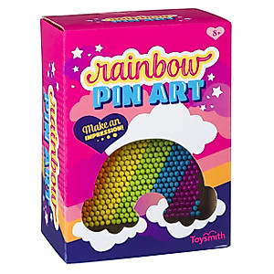 Toysmith Colorful Rainbow Pin Art, Girls Boys, Room Decor Desk Toy