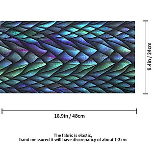 visesunny Seamless Bandana Neck Gaiter Cool Dragon Scale 3D Print Headband Motorcycle Scarf for Women Men