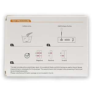 AllTest Fentanyl Urine Test Cassette - at Home Test with Lab Analysis, OTC Cleared, CLIA Waved, 510k Cleared