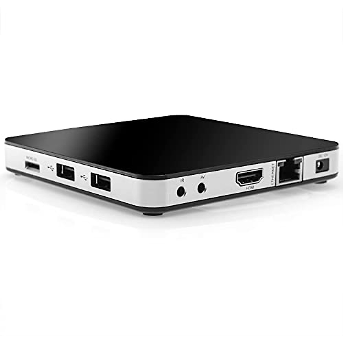 TVIP MANC Android TV Box v.605 4K HEVC HD Streaming Media Player High Performance Linux / Android 9 Stalker 2X USB - Memory Storage Capacity 8 GB