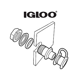 Igloo Replacement Triple Snap Drain Plug