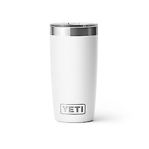 YETI Rambler 10 oz Tumbler, Stainless Steel, Vacuum Insulated with MagSlider Lid, White