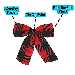 Iconikal Mini Small Velvet Bows, Red, 3.5 x 3.5-Inch, 72-Pack