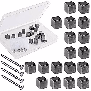Ruisita 3 Ounces Tungsten Weights Cubes Polished Speed Axles Kit 18 Pieces Tungsten Weights Cubes and 4 Pieces Polished Speed Axles