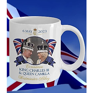 Cyber Hutt West King Charles III and Queen Camilla Coronation Commemorative Coffee Mug
