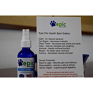 Clean Teeth - Natural, Electrolyte, Odorless Pet Supplement That Reduces Tartar, Bad Breath and Promotes Healthy Teeth, Made in USA (Spray, 2 Ounce)