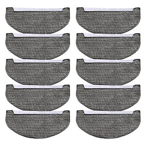 KingBra 10Pcs Replacement Mop Pads Washable Mop Cloths Accessories Compatible with G40 G40 Hybrid+ Robot Vacuum Cleaner