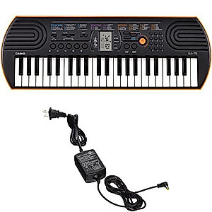 Casio SA76 44 Keys 100 Tones Bundle with Power Supply