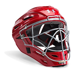Under Armour UA Victory Catcher's Helmet OSFA Red