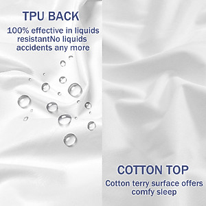 Jundetye Waterproof Crib Mattress Protector Pad, Toddler and Baby Crib Mattress Cover, Protective Sheet for Infant Boys and Girls Bedding Sets, 28''x 52''