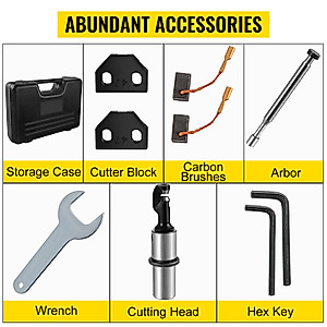 VEVOR Electric Metal Nibbler 380W Nibbler Metal Cutter 1800RPM High Speed Rotor 0.07in/1.8mm Thickness Metal Nibbler 220V w Replaced Blades Storage Case for Cutting Stainless Steel, Aluminium, Plastic