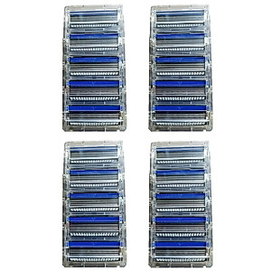 Rudca Food Bundle Men's Refill Razor Blade Cartridge, 20 Cartridges, fit any Schick or Wilkinson Hydro 3, Hydro 5 & Hydro Silk Razor and 3 Rudca Food Peppermints Candies