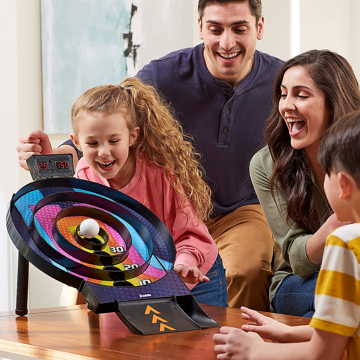 Franklin Sports Whirl Ball Game - Gameroom Ball Rolling Game for Kids + Adults - Indoor , with Balls Included - Roll a Ball Arcade Style Bowling Game Set - In-Home Family Game