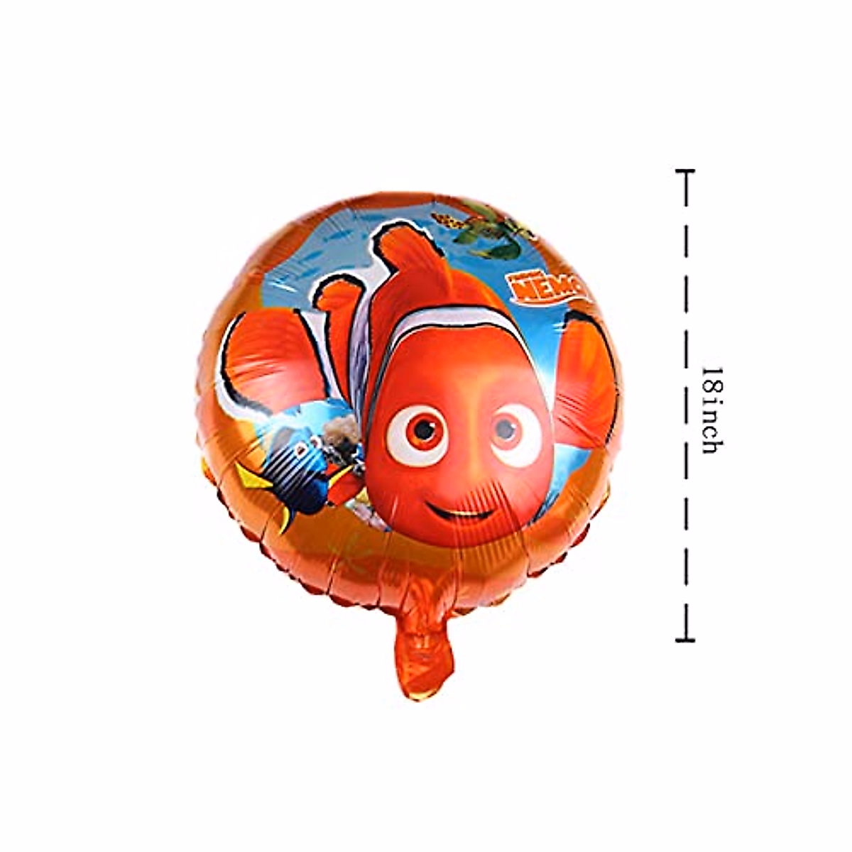 4 pcs Finding Nemo balloon Finding Nemo theme party supplies, large 18 inch aluminum film balloon birthday party supplies decoration