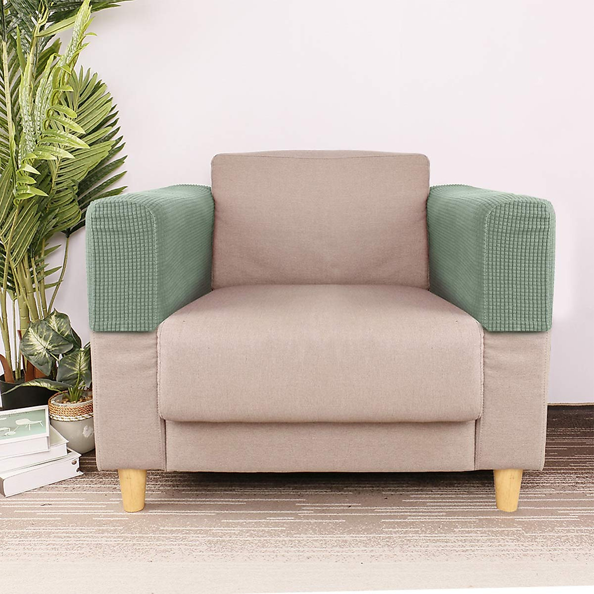 Veemoon 2pcs Chair Cushion Cover Recliner Chair Arm Covers Arm Protectors for Chairs Armrest Covers for Chairs Chair Armrest Cover Couch Loveseat Sofa Armrest Towel Black Towel Household