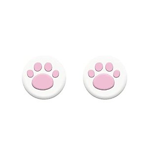 2PCS Thumb Stick Grips Cap Cover Joystick Grip Caps Replacement for PS5 PS4 Xbox one Xbox 360 Wii U NS Pro Cat Paw Cute Pink