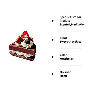 Waffle Cake Shaped Decorative Chocolate Scented Candle Romantic Home Fragrance Candles Birthday