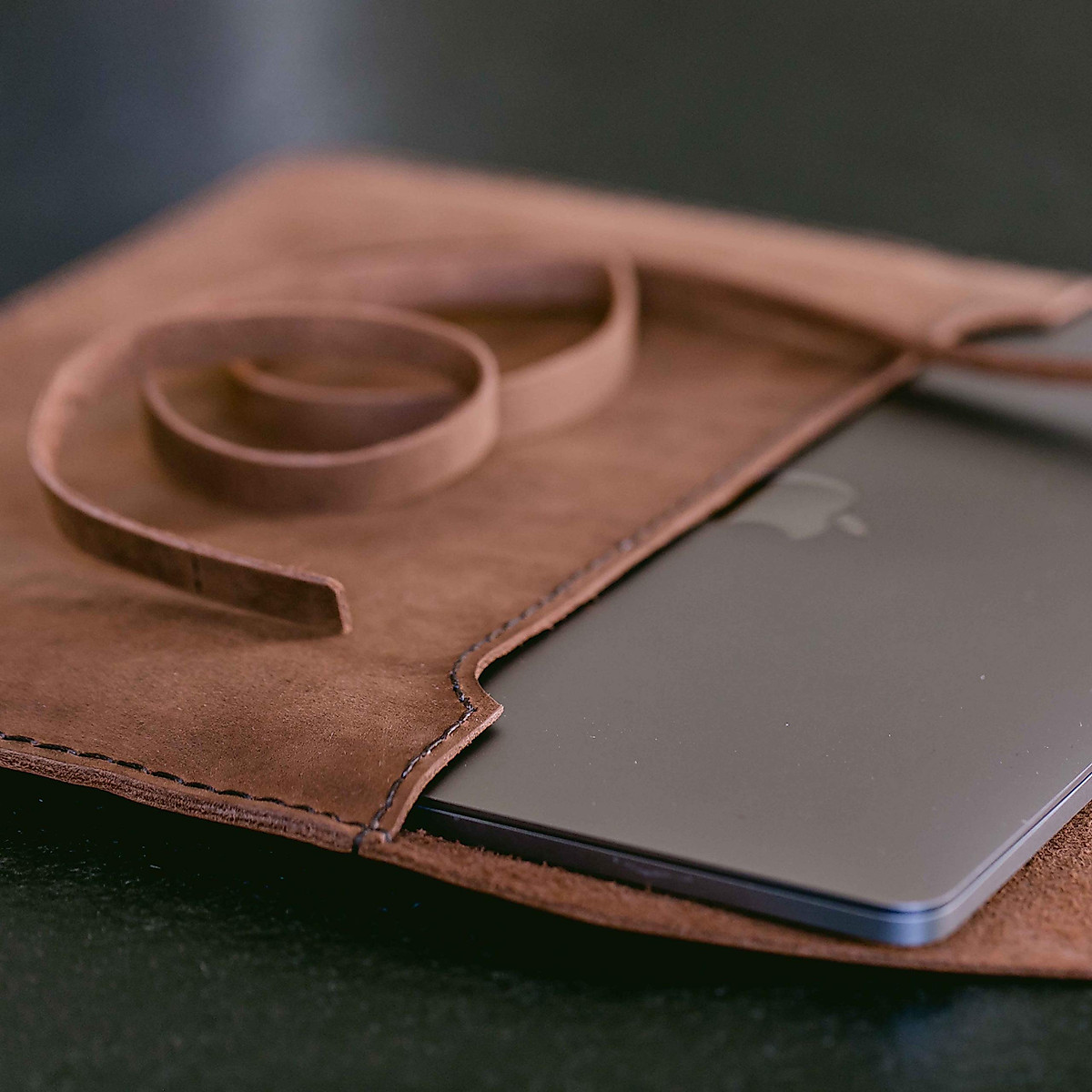 MacBook Air M1-M3 Case & MacBook Pro 13 Inch (M1 & M2) — ‘Pablo’ Handmade & Expertly Crafted Luxury MacBook Case — Beautifully Stitched Fair Trade Full Grain Leather — Brown