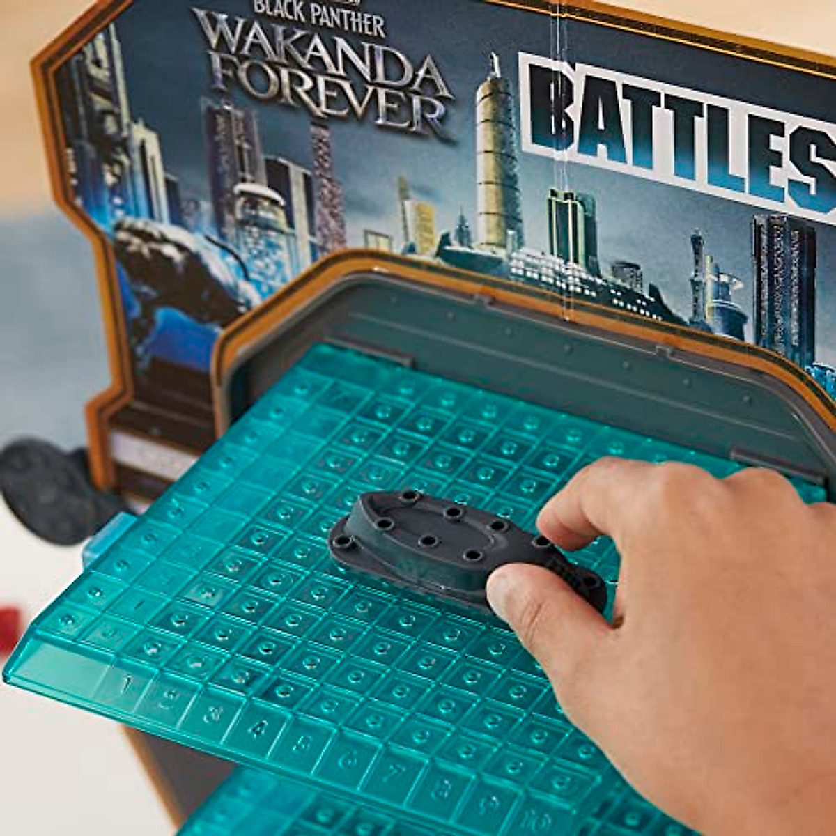 Hasbro Gaming Battleship: Marvel Studios' Black Panther Wakanda Forever Edition, 3D Strategy Game for Ages 7+, 2-Player Board Game