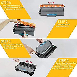 v4ink Compatible Toner Cartridge Replacement for Brother TN-750 TN750 TN-720 High Yield Toner Black for Brother hl-5470dw hl-6180dw HL-5450dn dcp-8110dn mfc-8710dw mfc-8950dw Printer, 1 Pack