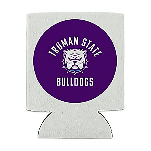 Truman State University Bulldogs Logo Can Cooler - Drink Sleeve Hugger Collapsible Insulator - Beverage Insulated Holder