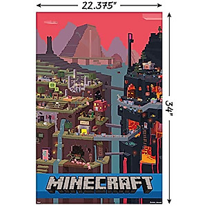 Trends International Minecraft - Cube Wall Poster, 22.375" x 34", Unframed Version
