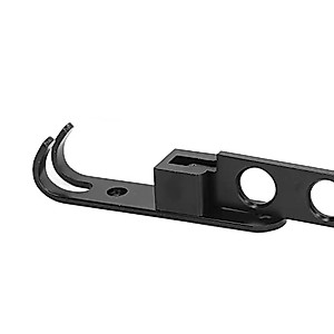 TOPINCN Folding Clothes Hanger Folding Hanger Rack Closet Organizer Laundry Drying Rack Black Wall Mounted 6 Holes 103° Clothe Hanger Wall Wall Hanging Rack Foldable for Wall