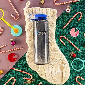 Nalgene Sustain Tritan BPA-Free Water Bottle Made with Material Derived from 50% Plastic Waste, 48 OZ, Wide Mouth, Grey