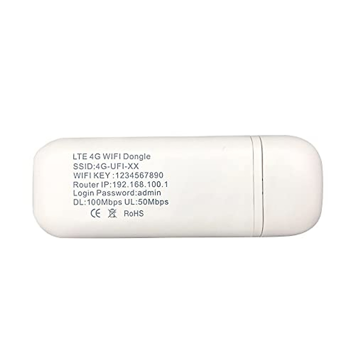 AZURAOKEY 4G LTE Wireless USB Dongle 150Mbps Modem Stick WiFi Adapter 4G Card Router with SIM Card Slot Car Hotspot Pocket Mobile WiFi (White)