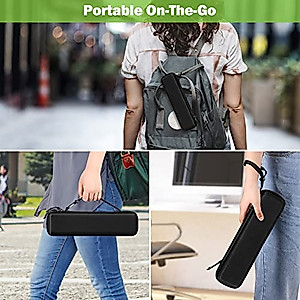 SITHON Hard Shell Travel Case for Brother DS-640 / DS-740D / DS-720D Duplex Compact Mobile Document Scanner, Portable Storage Carrying Case with Hand Strap, Carabiner (Case Only)