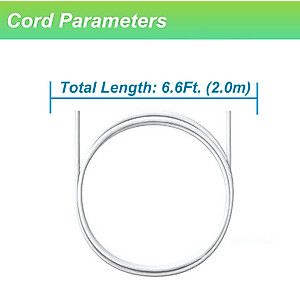 MAGIPEA for Summer Infant 29190A 29000 29000A 28650A Baby Monitor Charger Power Cord Replacement Adapter Supply Compatible with Monitor and Camera, More with 28630 29240, DC 7.5V 6.6Ft