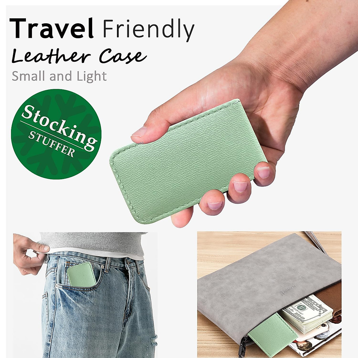 Professional Manicure Set 18 Pieces Nail Clippers Cutter Nail File Scissors Pedicure Kit Stainless Steel Grooming Kit Nail Care Tools with Portable Leather Travel Case for Men and Women (Black Red)