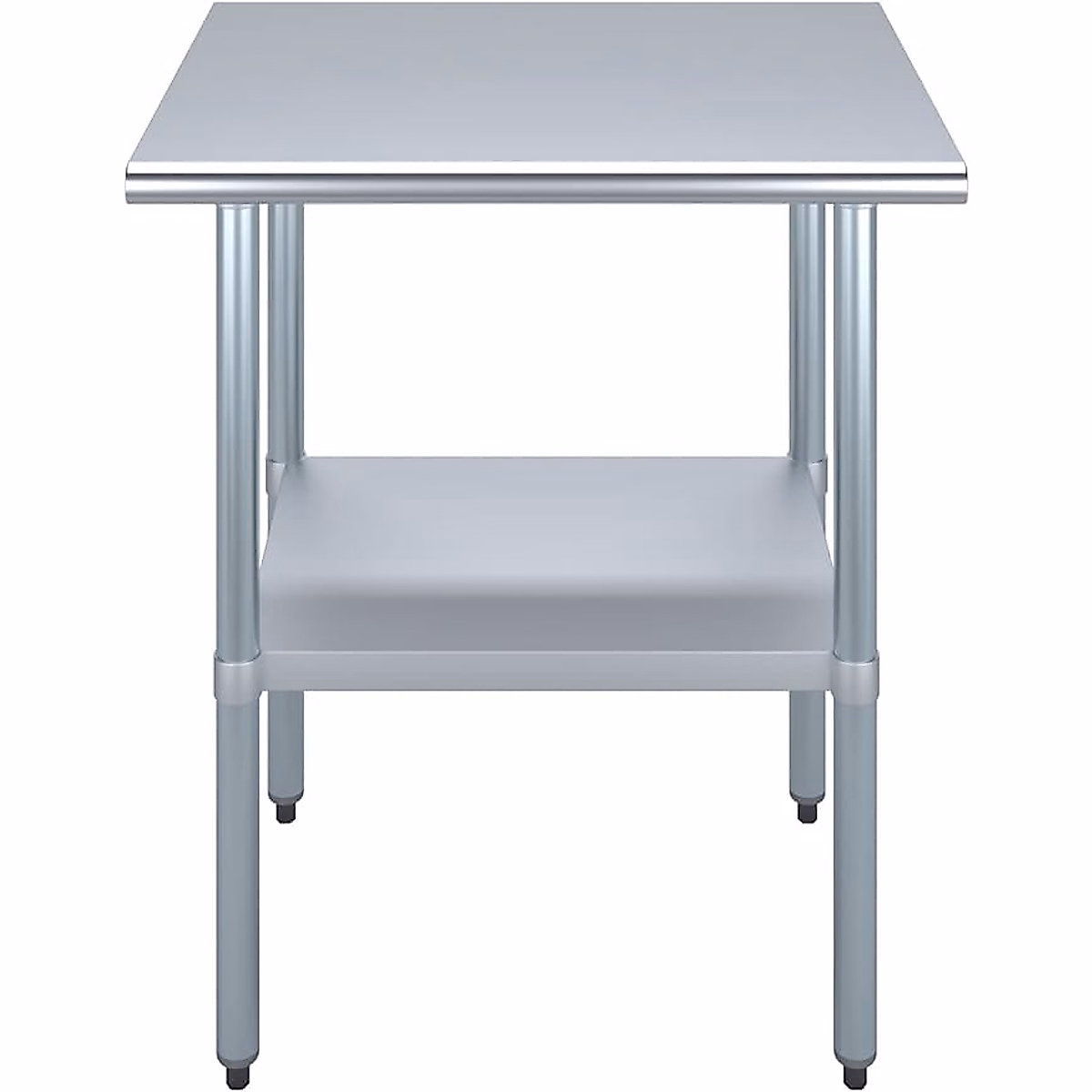 Express KitchQuip Stainless Steel Work Table | Commercial & Residential Kitchen Laundry Garage Utility Bench | NSF Metal Prep Table (24" x 30" Table)