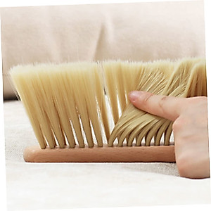 SEWOART Wooden Bed Brush Bristle Drafting Brush Carpet Brush Dusting Brush for Cleaning Bench Brush for Cleaning Broom Patio Cushion Cleaner Woodshop Brush Woodworking Cleaning Brush Door